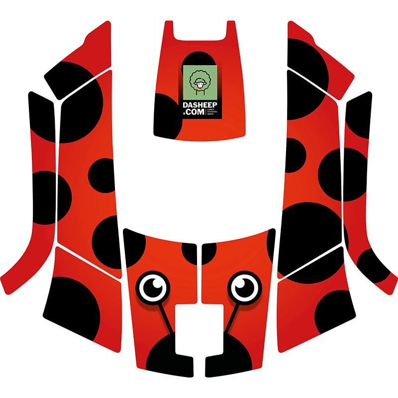 Stickers ladybird robot mower | DaSheep